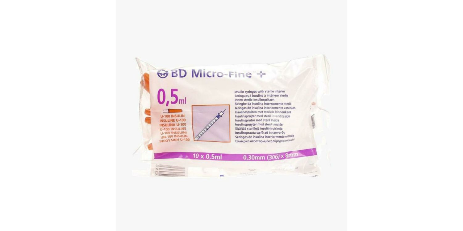 BD Microfine Insulin Syringe & Needles 0.5ml, 30g x 8mm from £4.01